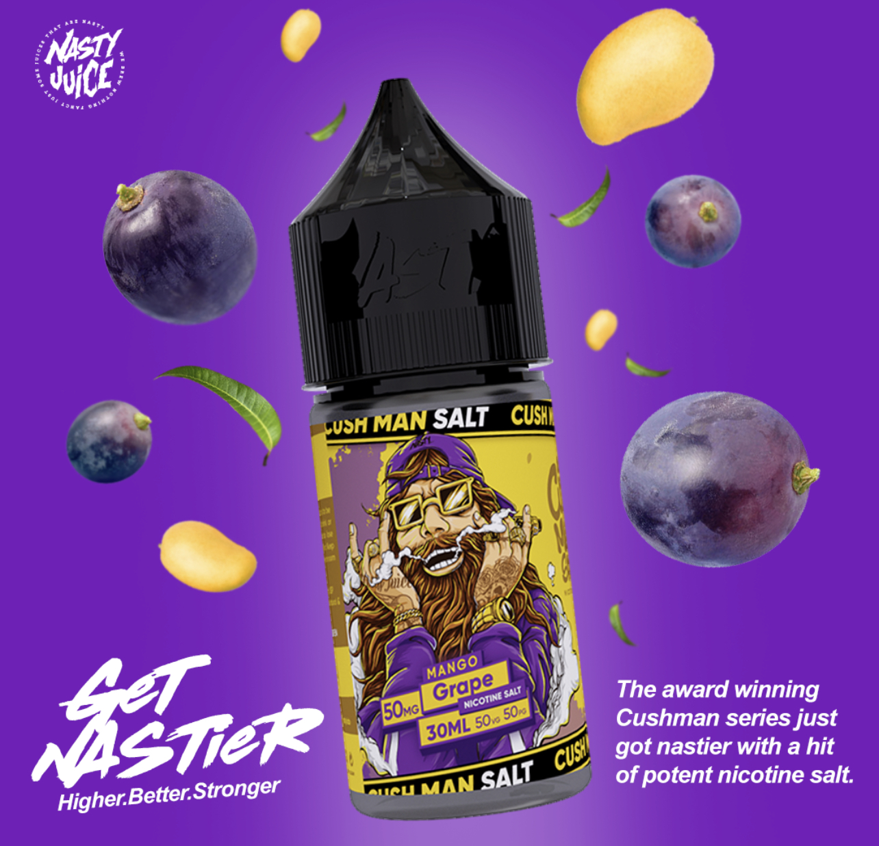 CUSHMAN GRAPE SALT - VAPEMANDU